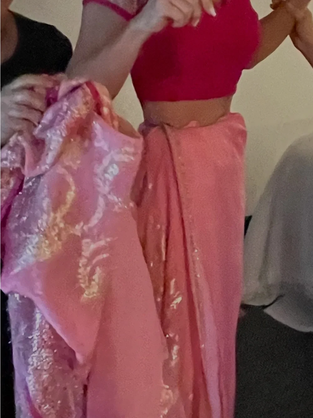 Sarees | Authentic Saree Stunning Pink Silk Saree With Custom Blouse ...